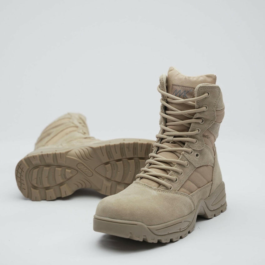 Men's Protector 9" Desert Tan Military Combat Boot – MAK Boots & Garments