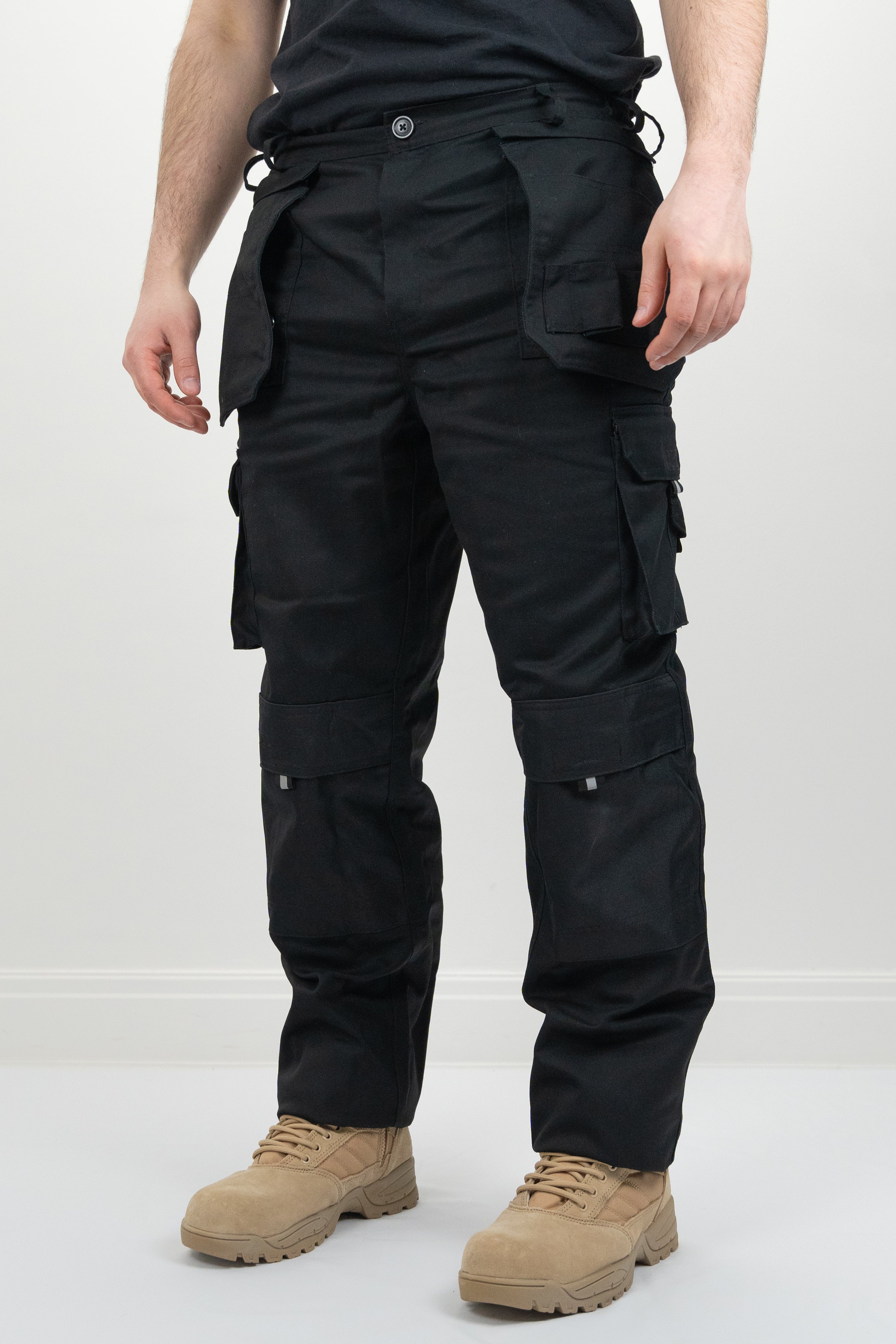 Mens Work Trousers Black | Cargo Trousers, Workwear – MAK Boots & Garments